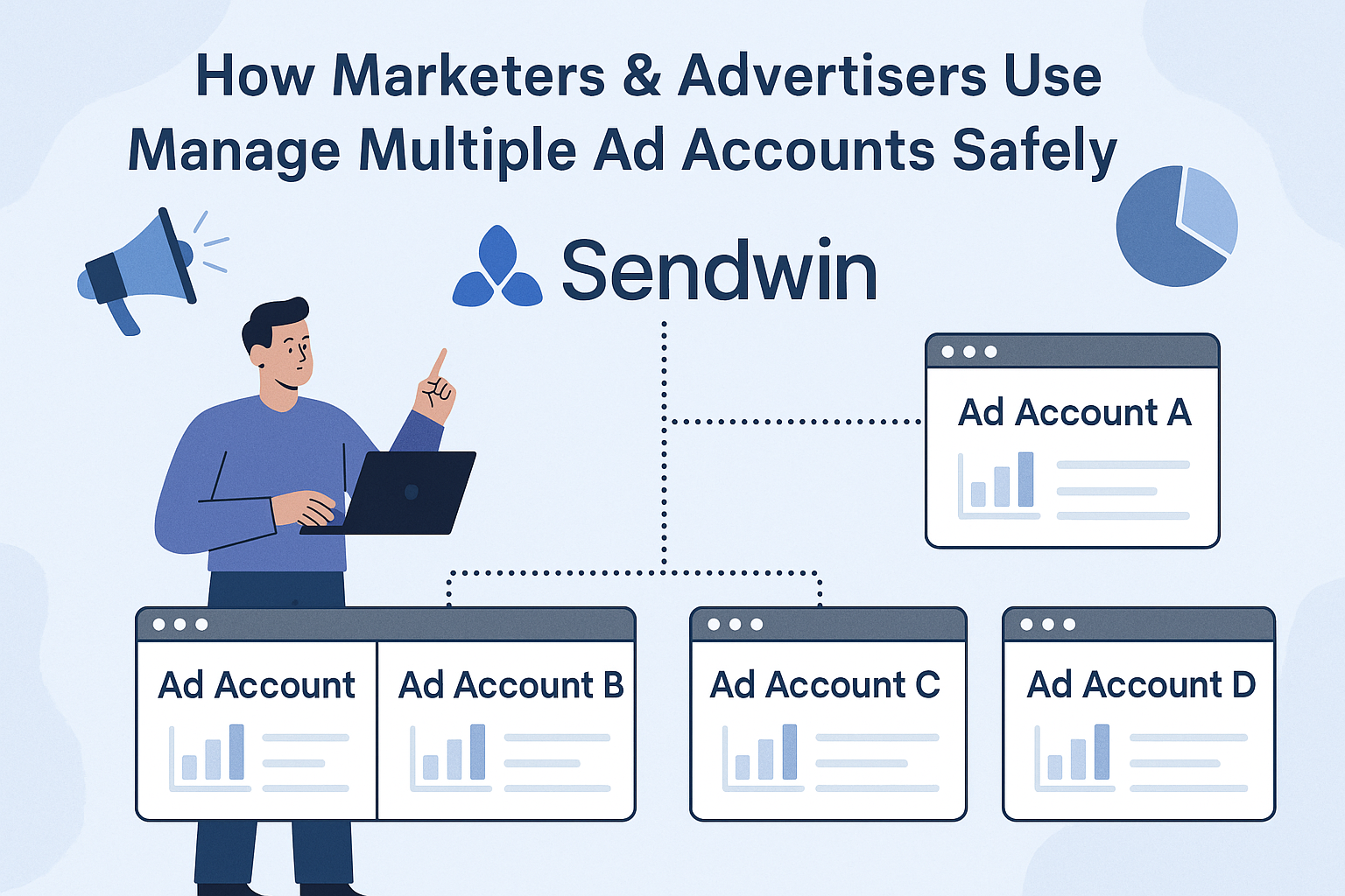 How Marketers & Advertisers Use Sendwin to Manage Multiple Ad Accounts Safely